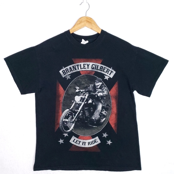 Anvil | Shirts | 24 Brantley Gilbert Let It Ride Tour Biker Motorcycle ...